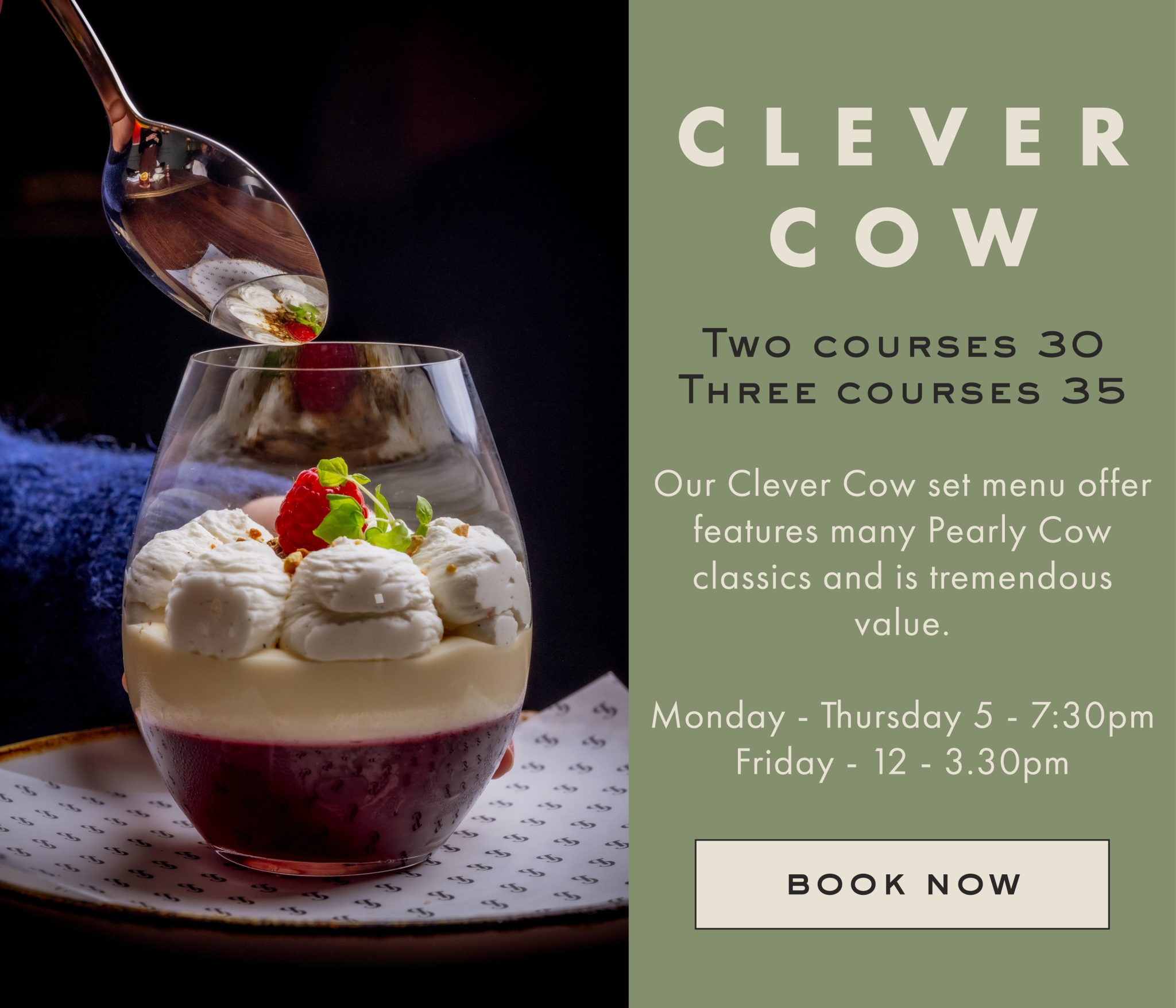 Pearly Cow Brighton Menus - Best steak and seafood Brighton